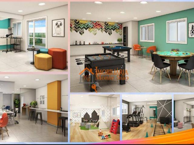 Apartamento em Vila das Bandeiras, Guarulhos/SP de 55m² 2 quartos à venda por R$ 475.200,00