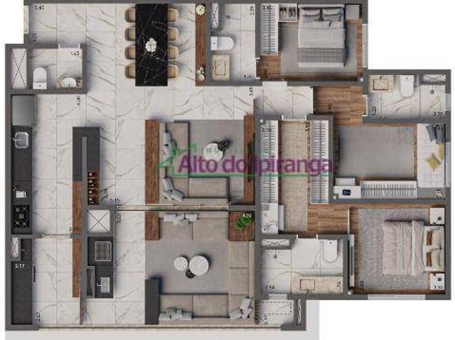 Apartamento em Vila Dom Pedro I, São Paulo/SP de 125m² 3 quartos à venda por R$ 1.806.952,00