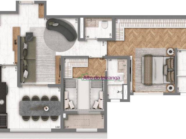 Apartamento em Vila Dom Pedro I, São Paulo/SP de 75m² 2 quartos à venda por R$ 1.140.954,00