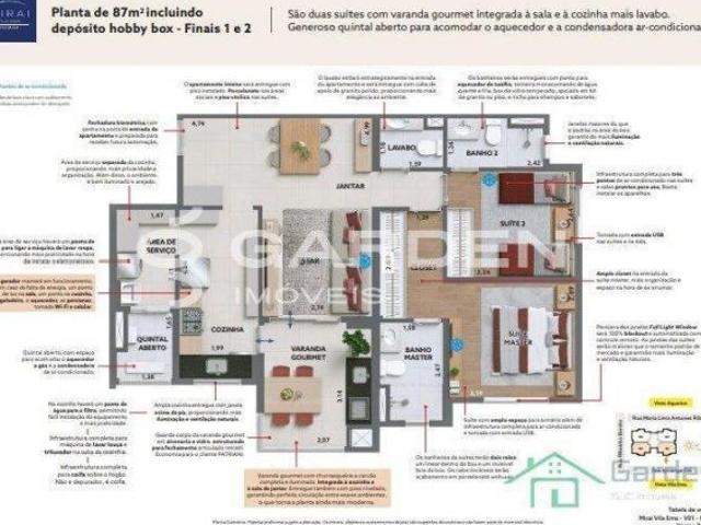 Apartamento em Vila Ema, São José dos Campos/SP de 0m² 2 quartos à venda por R$ 957.000,00