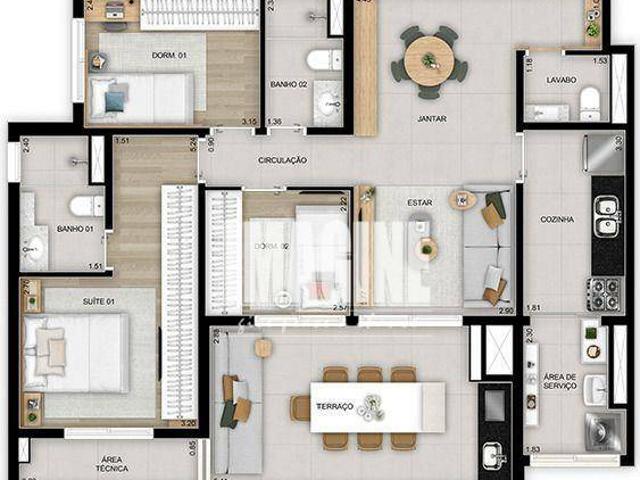 Apartamento em Vila Ema, São Paulo/SP de 98m² 3 quartos à venda por R$ 991.000,00