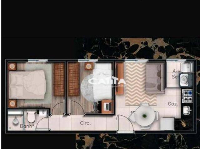 Apartamento em Vila Esperança, São Paulo/SP de 34m² 2 quartos à venda por R$ 279.000,00