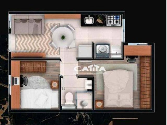 Apartamento em Vila Esperança, São Paulo/SP de 39m² 2 quartos à venda por R$ 304.000,00