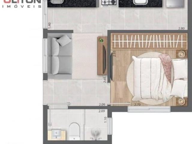 Apartamento em Vila Gustavo, São Paulo/SP de 25m² 1 quartos à venda por R$ 195.000,00