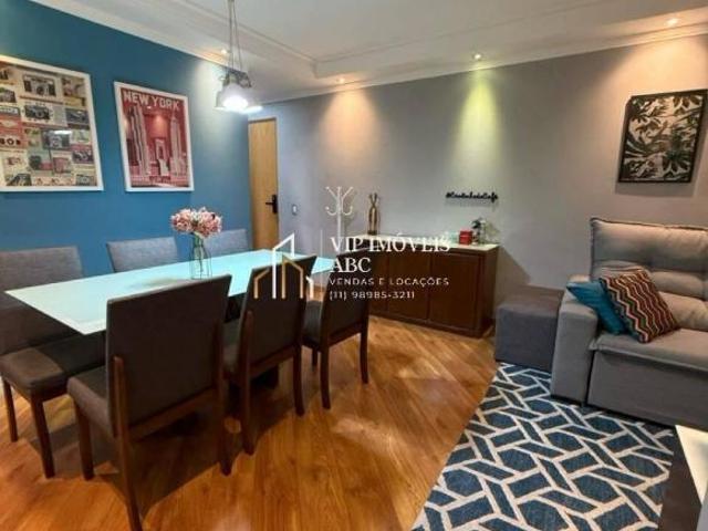 Apartamento em Vila Homero Thon, Santo André/SP de 67m² 3 quartos à venda por R$ 446.000,00