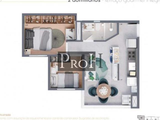 Apartamento em Vila Palmares, Santo André/SP de 37m² 2 quartos à venda por R$ 313.000,00