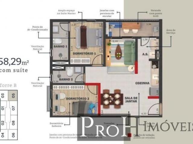 Apartamento em Vila Palmares, Santo André/SP de 47m² 2 quartos à venda por R$ 417.000,00