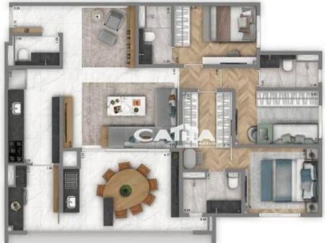 Apartamento em Vila Regente Feijó, São Paulo/SP de 122m² 3 quartos à venda por R$ 1.803.000,00