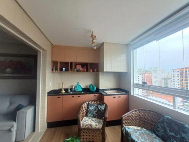 Apartamento em Vila Tupi, Praia Grande/SP de 57m² 1 quartos à venda por R$ 430.000,00