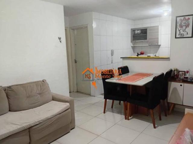 Apartamento em Água Chata, Guarulhos/SP de 45m² 2 quartos à venda por R$ 196.000,00