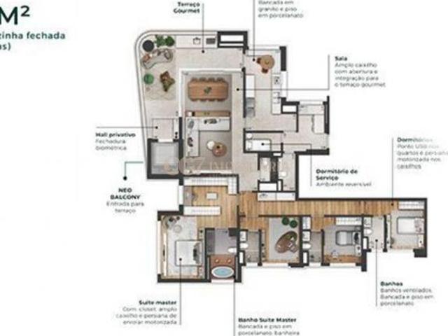 Apartamento em Alphaville Conde II, Barueri/SP de 244m² 3 quartos à venda por R$ 4.000.000,00
