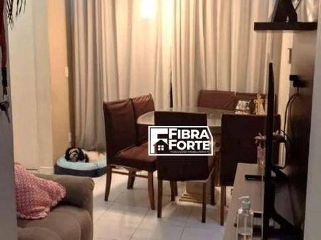 Apartamento em andar alto com 48 metros, terraço com linda vista
