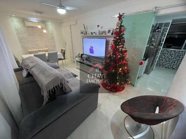 Apartamento em Aparecida, Santos/SP de 70m² 3 quartos à venda por R$ 439.000,00