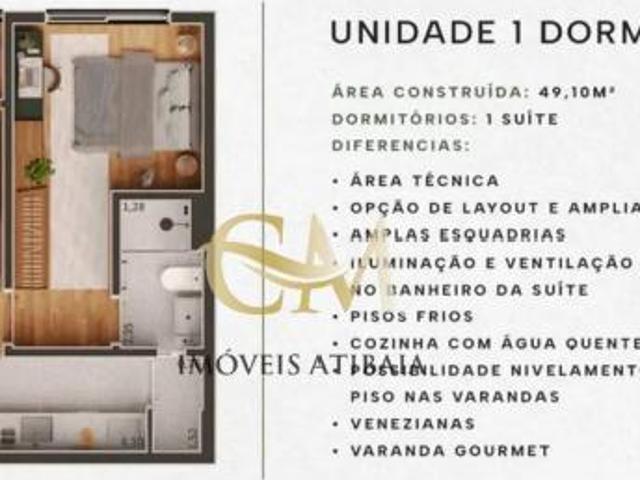 Apartamento em Atibaia ao lado da Lucas nogueira Garcez