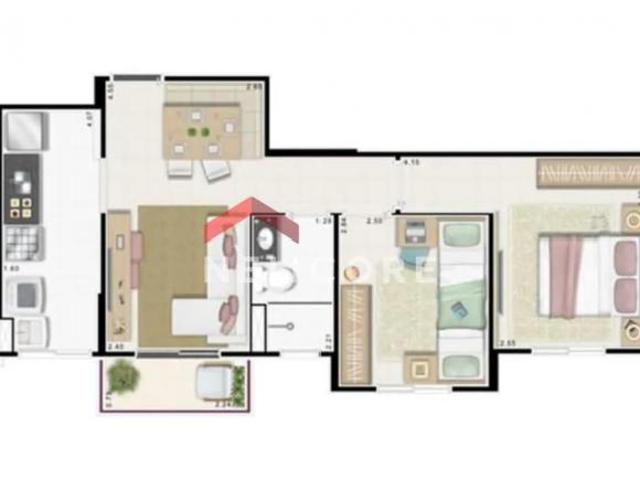 Apartamento em Avenida Doutor Haroldo de Camargo Castelo Santos/SP