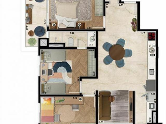 Apartamento em Avenida São Paulo Jardim Alvinópolis Atibaia/SP