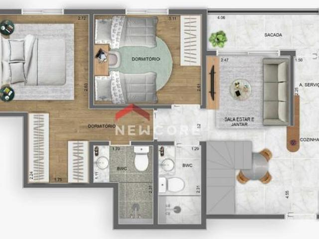 Apartamento em Avenida Wallace Simonsen Nova Petrópolis São Bernardo do Campo/SP