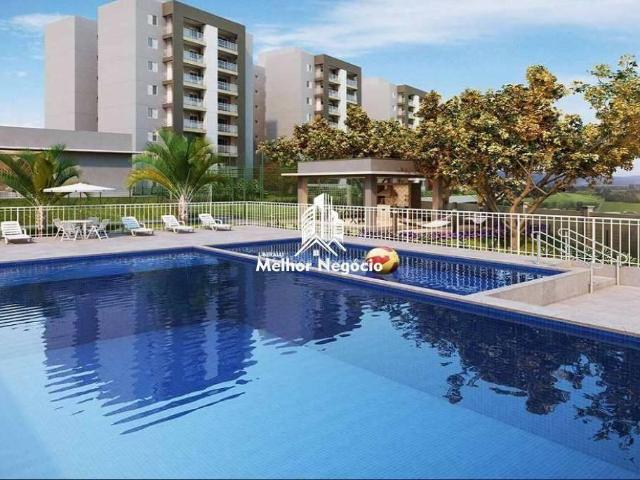 Apartamento em Balneário Tropical, Paulínia/SP de 60m² 2 quartos à venda por R$ 439.000,00