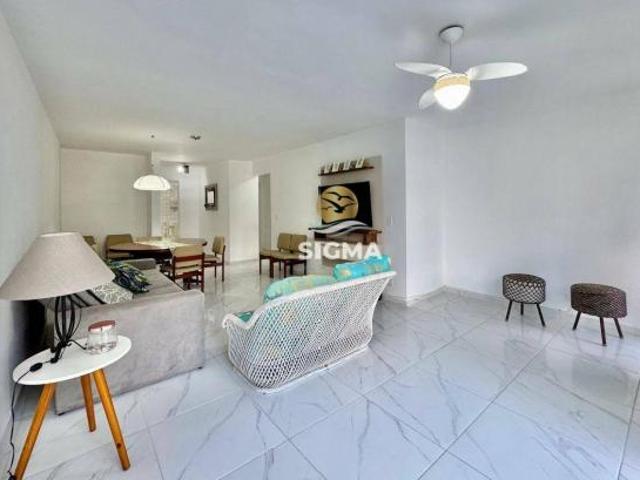 Apartamento em Barra Funda, Guarujá/SP de 121m² 3 quartos à venda por R$ 630.000,00