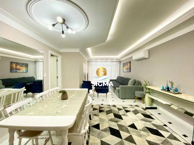 Apartamento em Barra Funda, Guarujá/SP de 131m² 3 quartos à venda por R$ 849.000,00