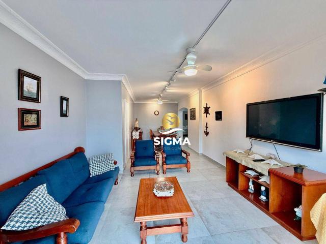Apartamento em Barra Funda, Guarujá/SP de 130m² 3 quartos à venda por R$ 629.000,00