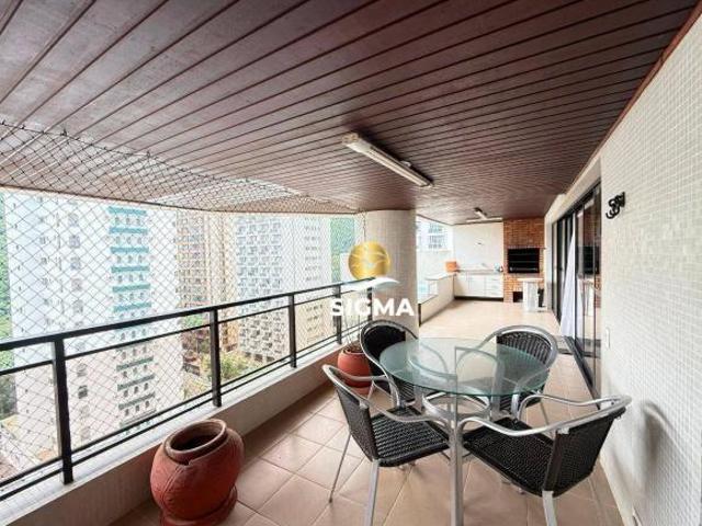 Apartamento em Barra Funda, Guarujá/SP de 210m² 4 quartos à venda por R$ 900.000,00