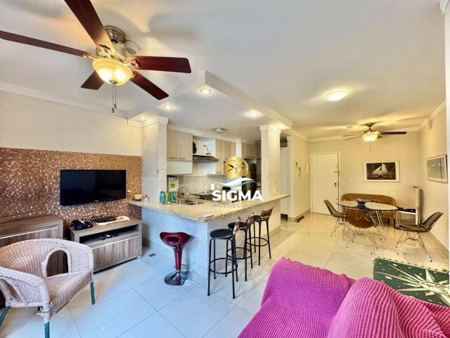 Apartamento em Barra Funda, Guarujá/SP de 50m² 1 quartos à venda por R$ 329.000,00