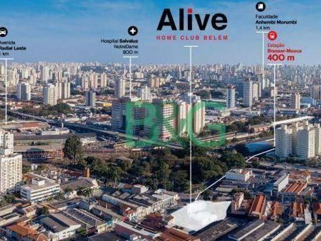 Apartamento em Belenzinho, São Paulo/SP de 48m² 2 quartos à venda por R$ 571.197,00