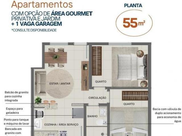 Apartamento em Bom Sossego, Ribeirão das Neves/MG de 43m² 2 quartos à venda por R$ 167.400,00