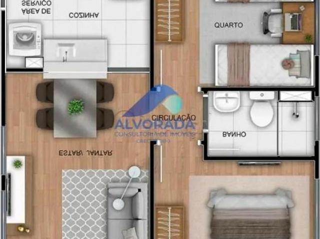 Apartamento em Bom Retiro, São José dos Campos/SP de 38m² 2 quartos à venda por R$ 218.000,00