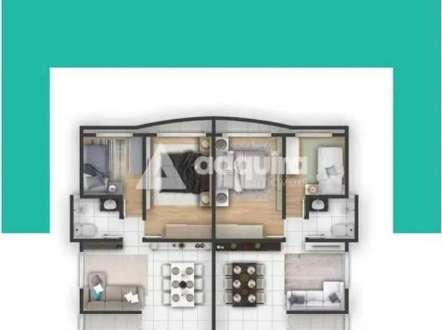 Apartamento em Boa Vista, Ponta Grossa/PR de 110m² 2 quartos à venda por R$ 550.000,00