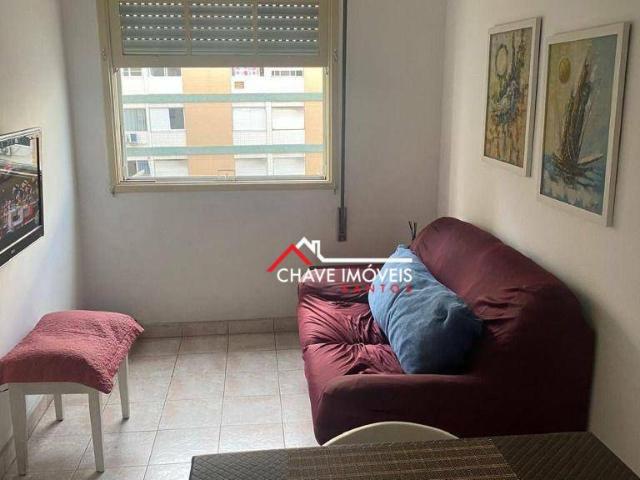 Apartamento em Boqueirão, Santos/SP de 45m² 1 quartos à venda por R$ 349.000,00