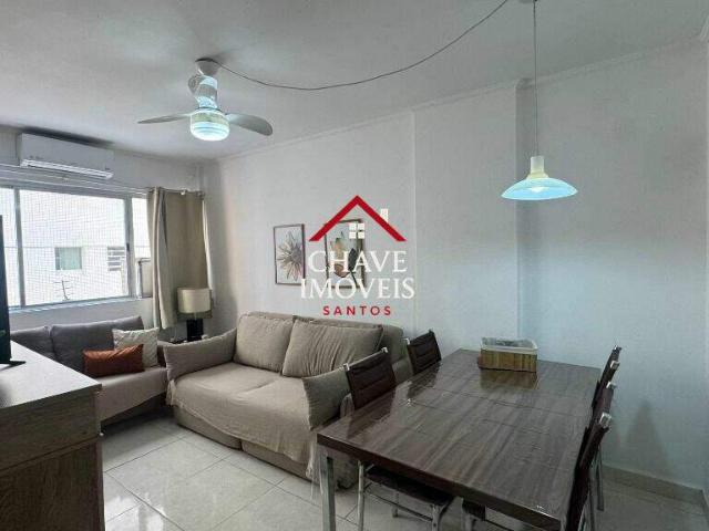 Apartamento em Boqueirão, Santos/SP de 59m² 1 quartos à venda por R$ 444.000,00