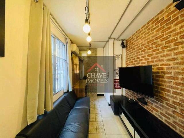Apartamento em Boqueirão, Santos/SP de 60m² 1 quartos à venda por R$ 389.000,00