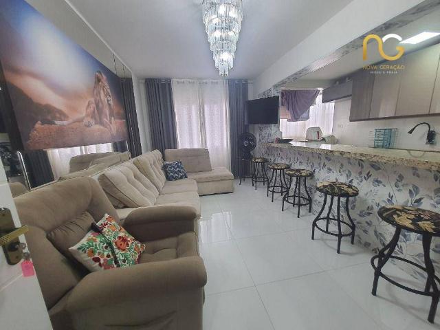 Apartamento em Boqueirão, Praia Grande/SP de 54m² 1 quartos à venda por R$ 329.900,00
