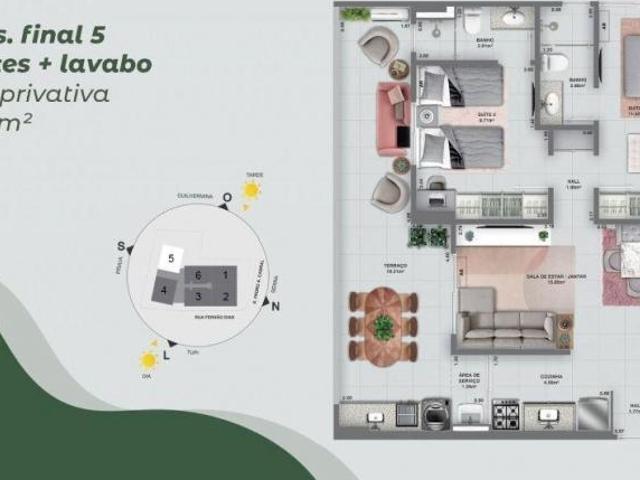 Apartamento em Boqueirão, Praia Grande/SP de 82m² 2 quartos à venda por R$ 575.000,00