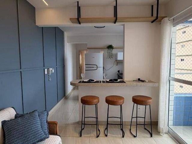 Apartamento em Campo da Aviação, Praia Grande/SP de 42m² 1 quartos à venda por R$ 374.900,00