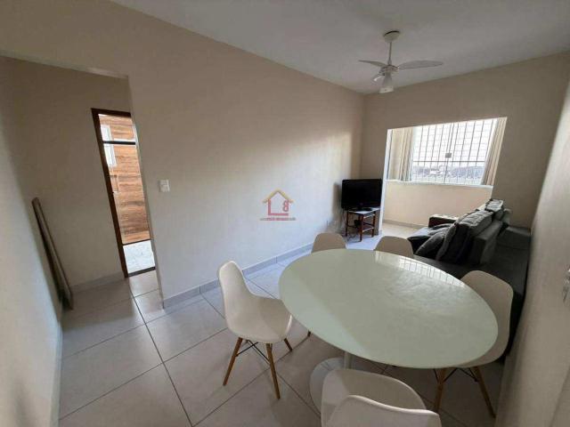 Apartamento em Campo da Aviação, Praia Grande/SP de 50m² 1 quartos para locação R$ 2.500,00/mes