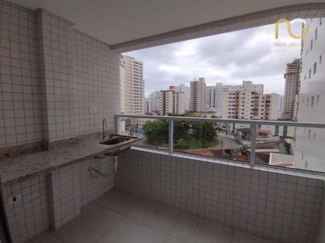 Apartamento em Campo da Aviação, Praia Grande/SP de 52m² 1 quartos à venda por R$ 395.000,00