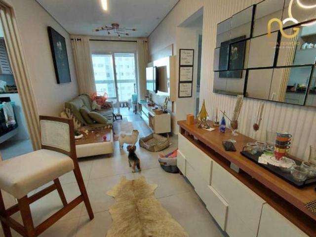 Apartamento em Campo da Aviação, Praia Grande/SP de 55m² 1 quartos à venda por R$ 450.000,00