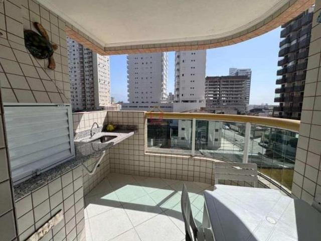 Apartamento em Campo da Aviação, Praia Grande/SP de 57m² 1 quartos à venda por R$ 375.000,00