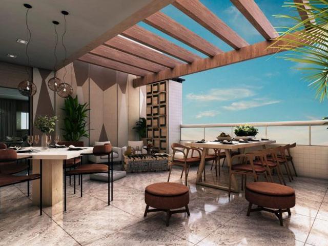 Apartamento em Campo da Aviação, Praia Grande/SP de 60m² 2 quartos à venda por R$ 475.800,00