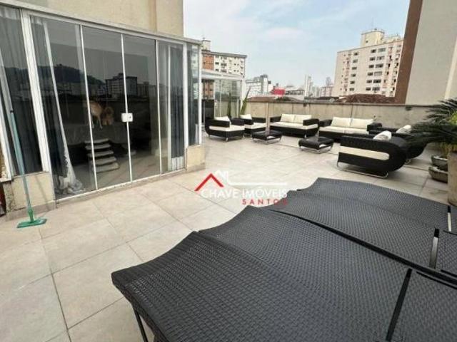 Apartamento em Campo Grande, Santos/SP de 212m² 3 quartos à venda por R$ 1.400.000,00 ou para locaçã
