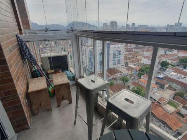 Apartamento em Campo Grande, Santos/SP de 41m² 1 quartos à venda por R$ 679.000,00