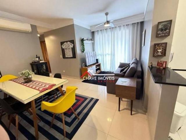 Apartamento em Campo Grande, Santos/SP de 67m² 2 quartos à venda por R$ 740.000,00
