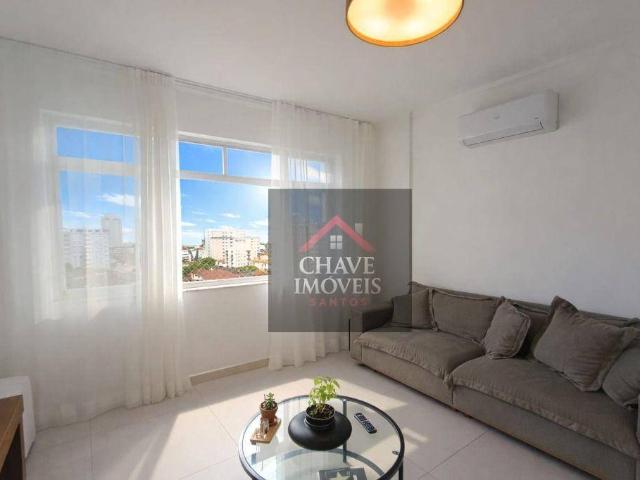 Apartamento em Campo Grande, Santos/SP de 93m² 2 quartos à venda por R$ 649.000,00