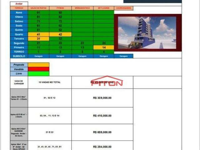 Apartamento em Cangaíba, São Paulo/SP de 35m² 2 quartos à venda por R$ 293.000,00