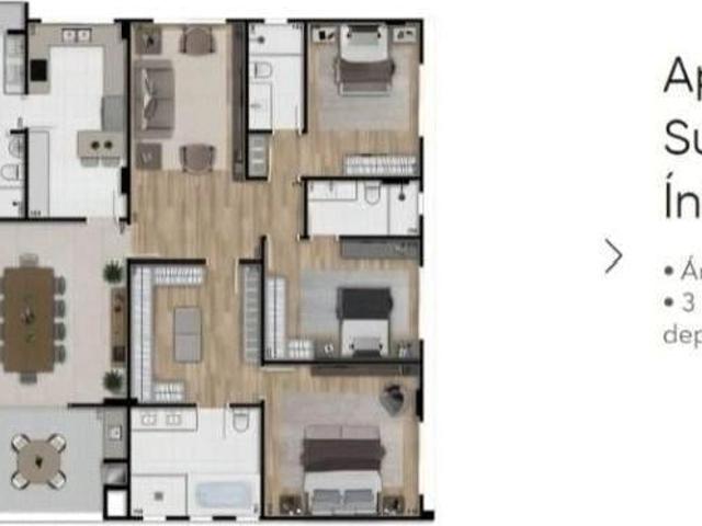 Apartamento em Cabral, Curitiba/PR de 0m² 3 quartos à venda por R$ 3.720.938,00