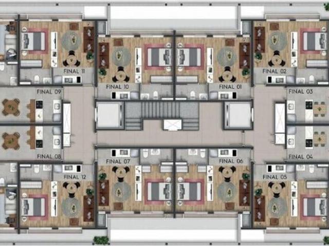 Apartamento em Centro Cívico, Curitiba/PR de 64m² 2 quartos à venda por R$ 958.413,00