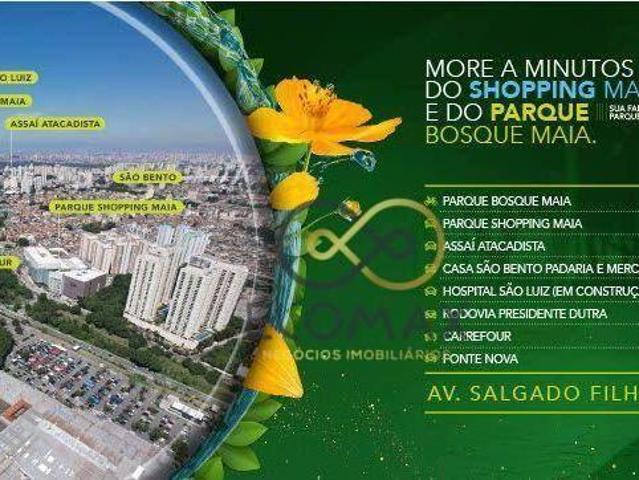 Apartamento em Centro, Guarulhos/SP de 46m² 2 quartos à venda por R$ 360.000,00